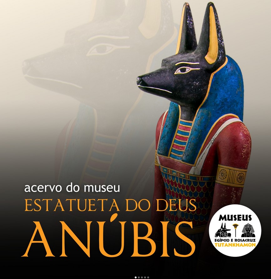 Estatueta do deus Anúbis – Museu Egípcio Rosacruz